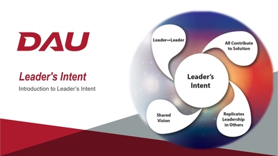 1.0 Introduction to Leader's Intent - Defense Acquisition University