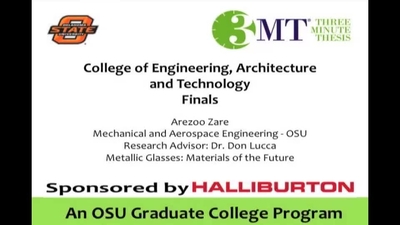 3 Minute Thesis - Arezoo Zare - Video | Oklahoma State University