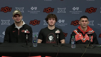 2/25/19 Cowboy Wrestling: v Iowa Post-Dual Press Conference Players ...