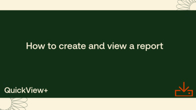 How to create and view a report - Product Training - US | Thomson Reuters
