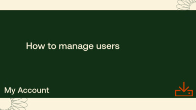 How to manage users - Product Training - US | Thomson Reuters