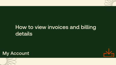 How to view invoices and billing details - Product Training - US | Thomson Reuters