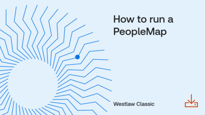 How to run a PeopleMap - Product Training - US | Thomson Reuters