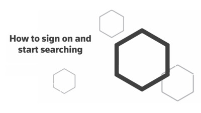 How to sign on and start searching - Product Training - US | Thomson ...