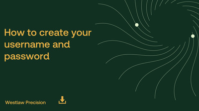 How to create your username and password - Product Training - US ...