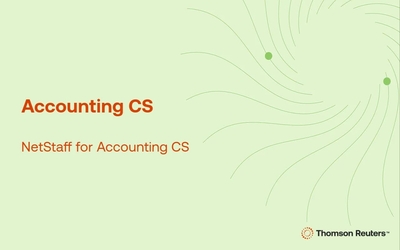 NetStaff for Accounting CS - Product Training - US | Thomson Reuters