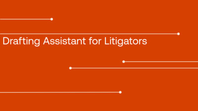 Drafting Assistant for Litigators - Product Training - US | Thomson Reuters