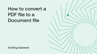 How to convert a PDF file to a Document file - Product Training - US ...