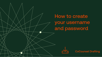 How to create your username and password - Product Training - US ...
