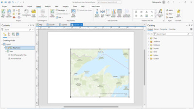 Set a Map Frame at the Center of a Layout in ArcGIS Pro - Esri Videos ...