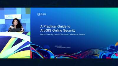 A Practical Guide to ArcGIS Online Security - Esri Videos: GIS, Events ...