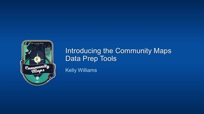 Introduction To Community Maps Data Prep Tools - Esri Videos: GIS ...