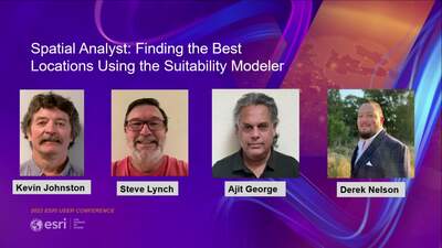 Spatial Analyst: Finding the Best Locations Using the Suitability Modeler - Esri Videos: GIS ...