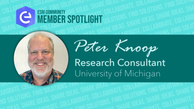 Esri Community Member Spotlight: Peter Knoop - Esri Videos: GIS, Events ...