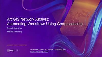 ArcGIS Network Analyst: Automating Workflows Using Geoprocessing - Esri ...