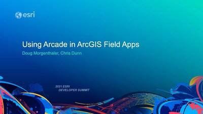 Using Arcade with ArcGIS Field Apps - Esri Videos: GIS, Events, ArcGIS ...