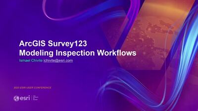 ArcGIS Survey123: Modeling Inspection Workflows - Esri Videos: GIS ...