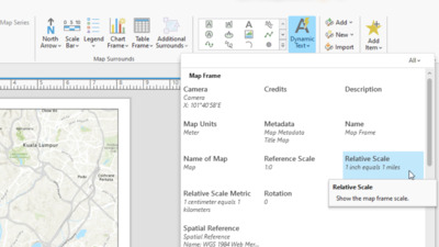 How To: Change the relative dynamic text scale unit on ArcGIS Pro map ...