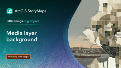 Give your map a media layer background - Esri Videos: GIS, Events ...