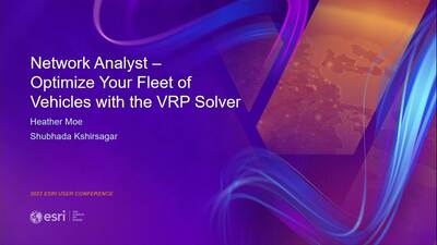 Network Analyst: Optimize Your Fleet of Vehicles with the VRP Solver ...