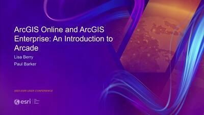 ArcGIS Online and ArcGIS Enterprise: An Introduction to Arcade - Esri ...