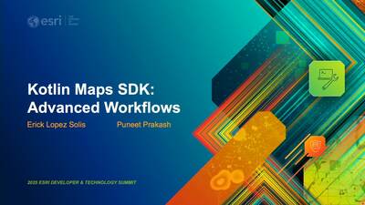 Kotlin Maps SDK: Advanced Workflows - Esri Videos: GIS, Events, ArcGIS ...