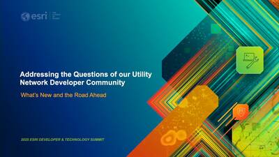 Addressing the Questions of our Utility Network Developer Community ...