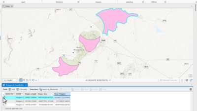 Calculate the Area of a Polygon While Excluding the Overlapping Part of the Buffer Feature in ...