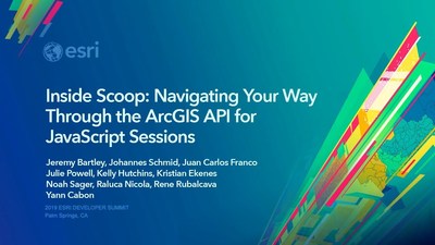 Inside Scoop: Navigating Your way Through the ArcGIS API for JavaScript ...