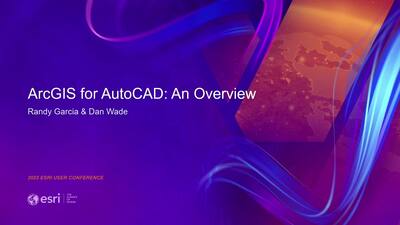 ArcGIS for AutoCAD: An Overview - Esri Videos: GIS, Events, ArcGIS Products & Industries