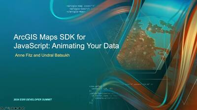 ArcGIS Maps SDK for JavaScript: Animating Your Data - Esri Videos: GIS ...