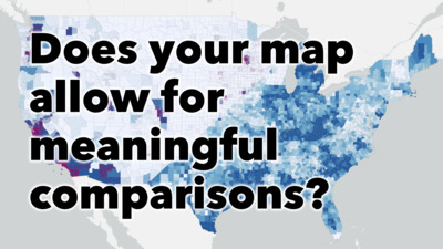 Does your map allow for meaningful comparisons? - Esri Videos: GIS ...