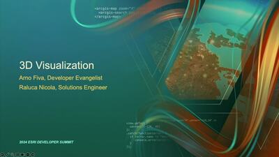ArcGIS Maps SDK for JavaScript: 3D Visualization - Esri Videos: GIS, Events, ArcGIS Products ...