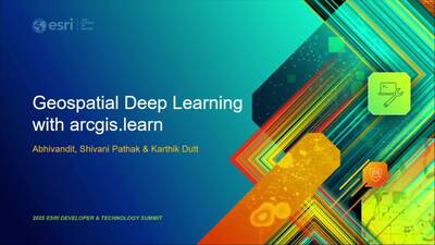 Geospatial Deep Learning with arcgis.learn - Esri Videos: GIS, Events ...