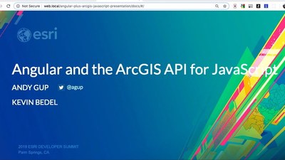 Angular and the ArcGIS API for JavaScript - Esri Videos: GIS, Events ...