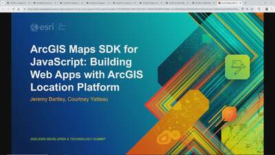 ArcGIS Maps SDK for JavaScript: Building Web Apps with ArcGIS Location Platform - Esri Videos ...