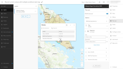 Round Numeric Values with Multiple Conditions Using Arcade in ArcGIS Online - Esri Videos: GIS ...