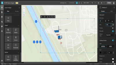 Stack Widgets Over the Map Widget in ArcGIS Experience Builder - Esri ...