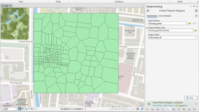 Create Thiessen polygons from line features in ArcGIS Pro - Esri Videos: GIS, Events, ArcGIS ...