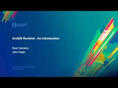 ArcGIS Runtime: An Introduction to the API and Architecture - Esri Videos: GIS, Events, ArcGIS ...