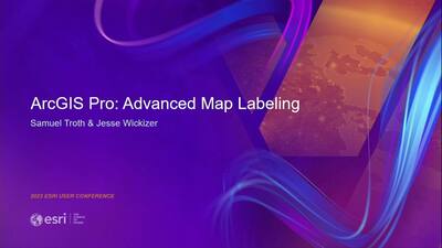 ArcGIS Pro: Advanced Map Labeling - Esri Videos: GIS, Events, ArcGIS ...