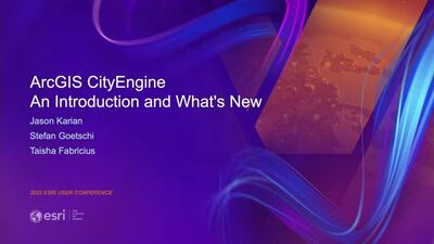 ArcGIS CityEngine: An Introduction and What's New - Esri Videos: GIS, Events, ArcGIS Products ...