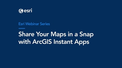 Share Your Maps in a Snap with ArcGIS Instant Apps - Esri Videos: GIS ...