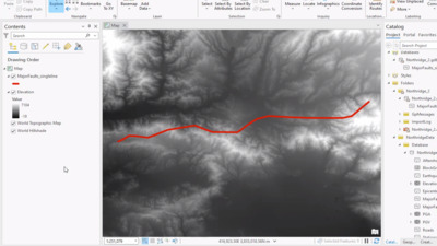 How To: Determine elevation along a line feature at a specified ...