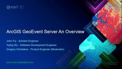 ArcGIS GeoEvent Server: An Overview - Esri Videos: GIS, Events, ArcGIS ...