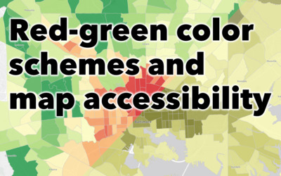 Red-green color schemes and map accessibility - Esri Videos: GIS ...