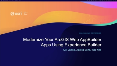 Modernize Your ArcGIS Web AppBuilder Apps Using Experience Builder - Esri Videos: GIS, Events ...