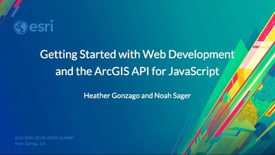 Getting Started with Web Development and the ArcGIS API for JavaScript - Esri Videos: GIS ...