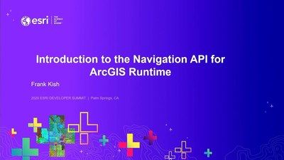 ArcGIS Runtime: Introduction to the Navigation API - Esri Videos: GIS ...