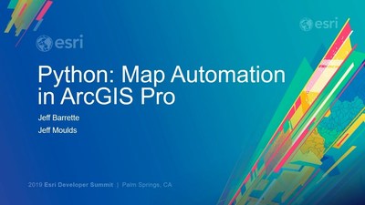 Python: Map Automation in ArcGIS Pro - Esri Videos: GIS, Events, ArcGIS ...
